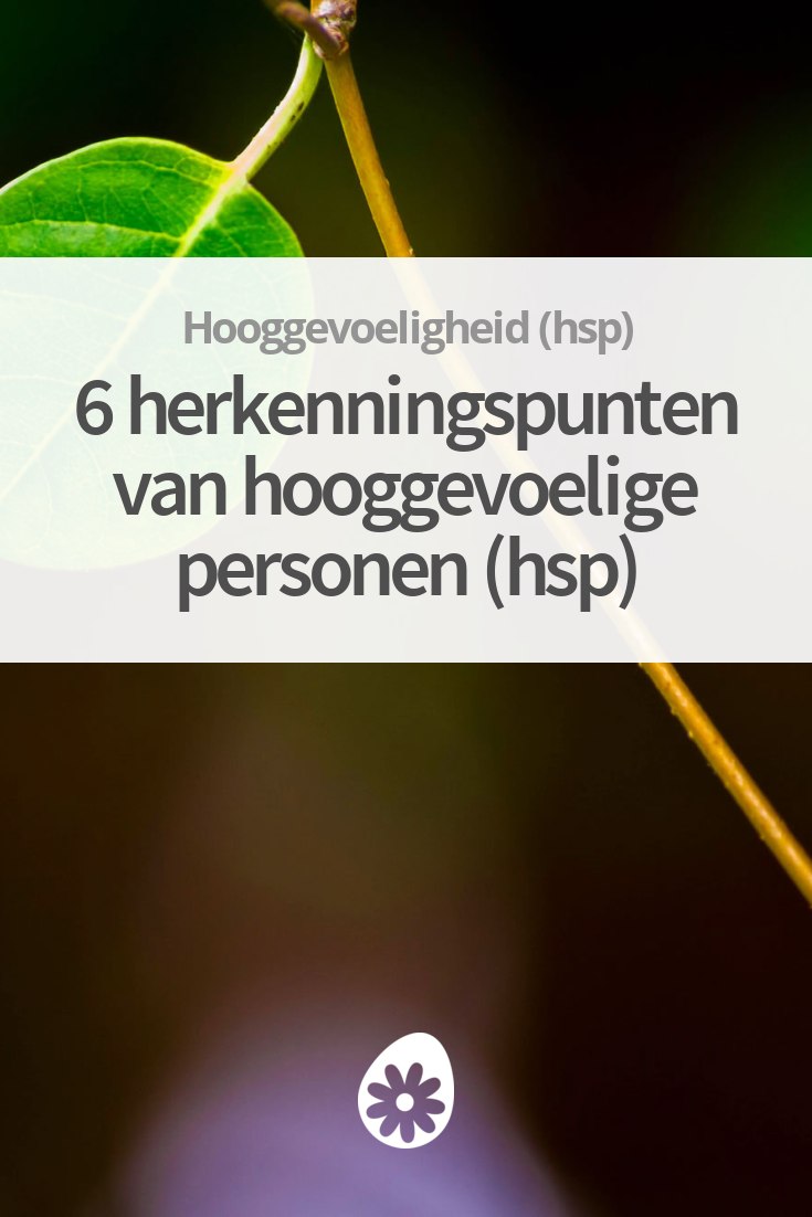 HSP - 6 herkenningspunten van hooggevoelige personen (hsp)