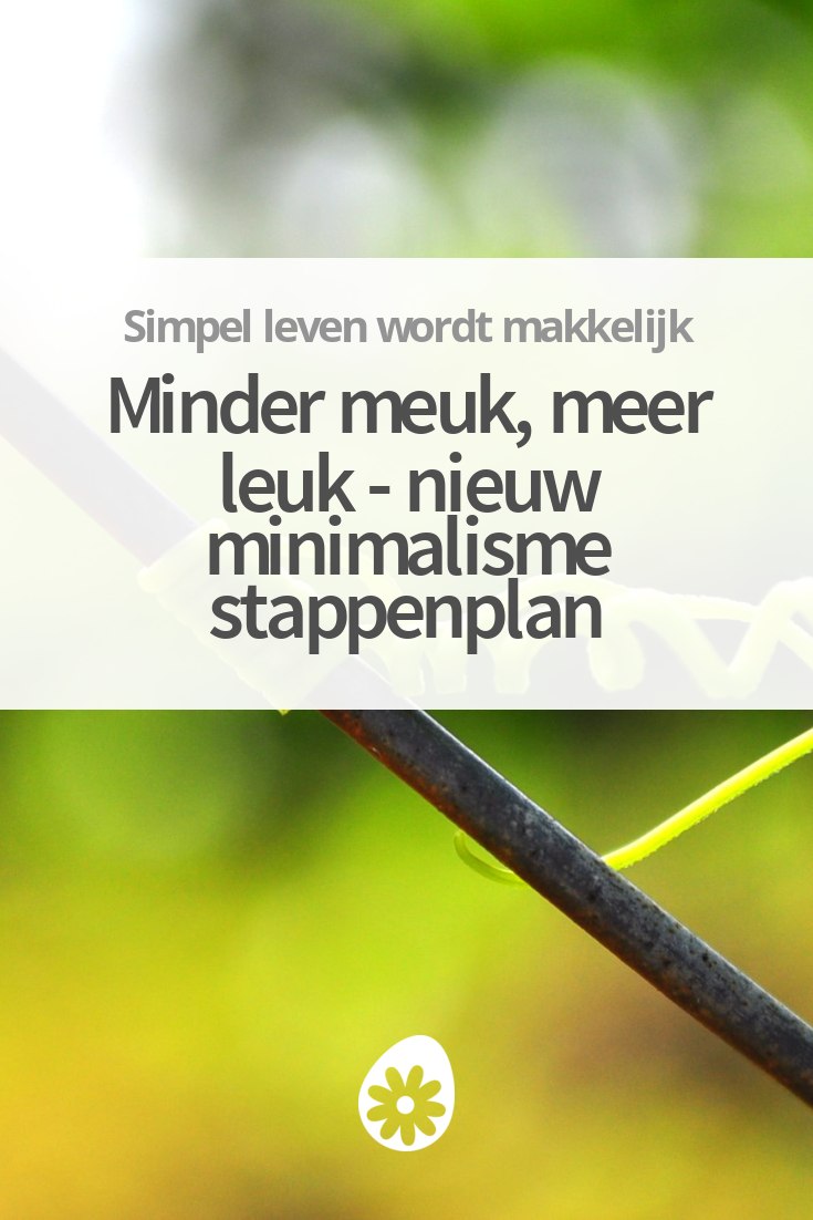 Minder meuk, meer leuk - minimalisme stappenplan